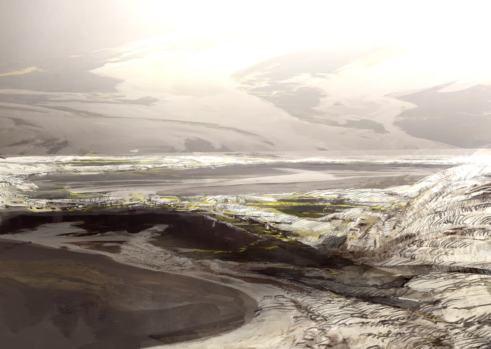 ArtStation - white landscape