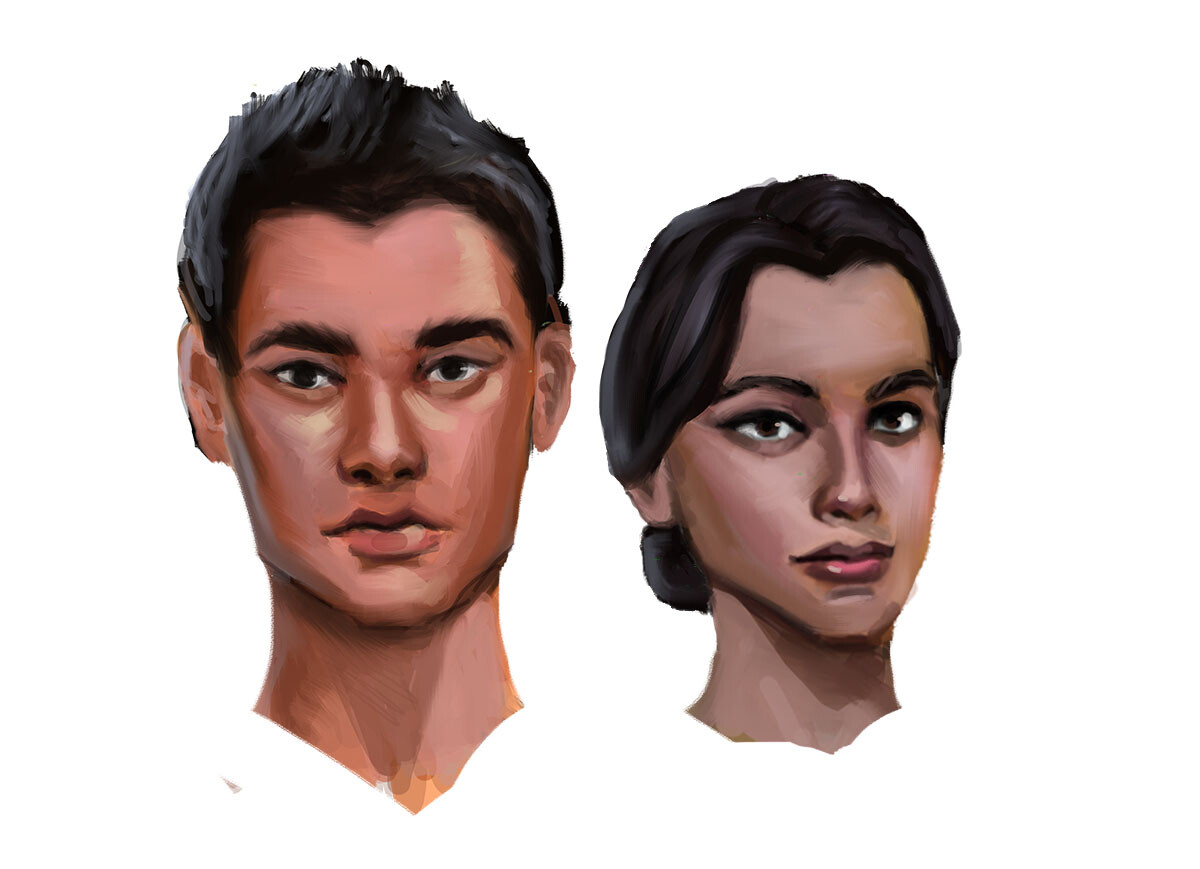 ArtStation - OC couple study