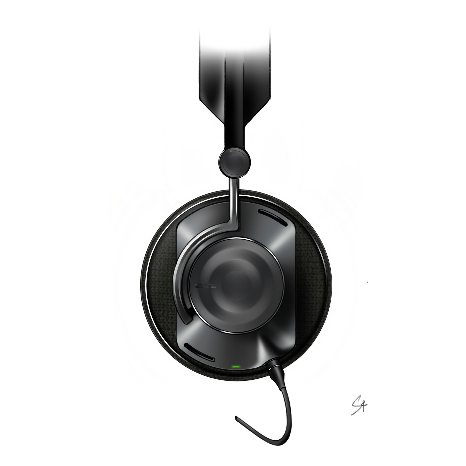ArtStation - Hand rendering - Headphones