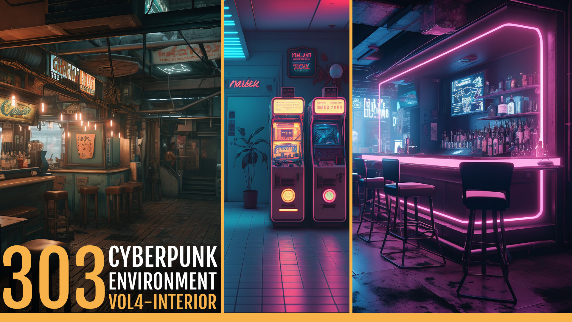 Artificial Dimension - 303 Cyberpunk Environments VOL4 [Interior]