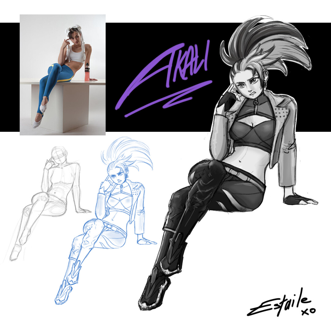 ArtStation - Akali KDA Fan art