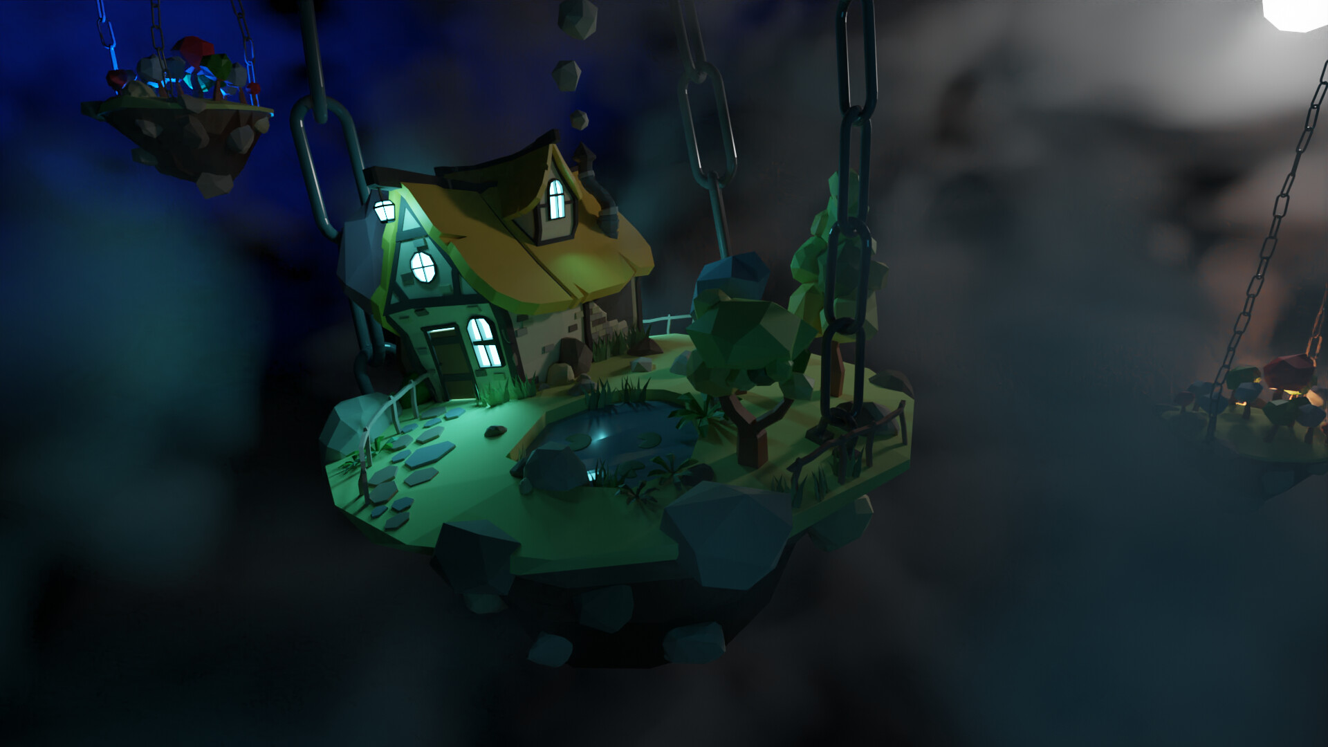 ArtStation - Flying islands