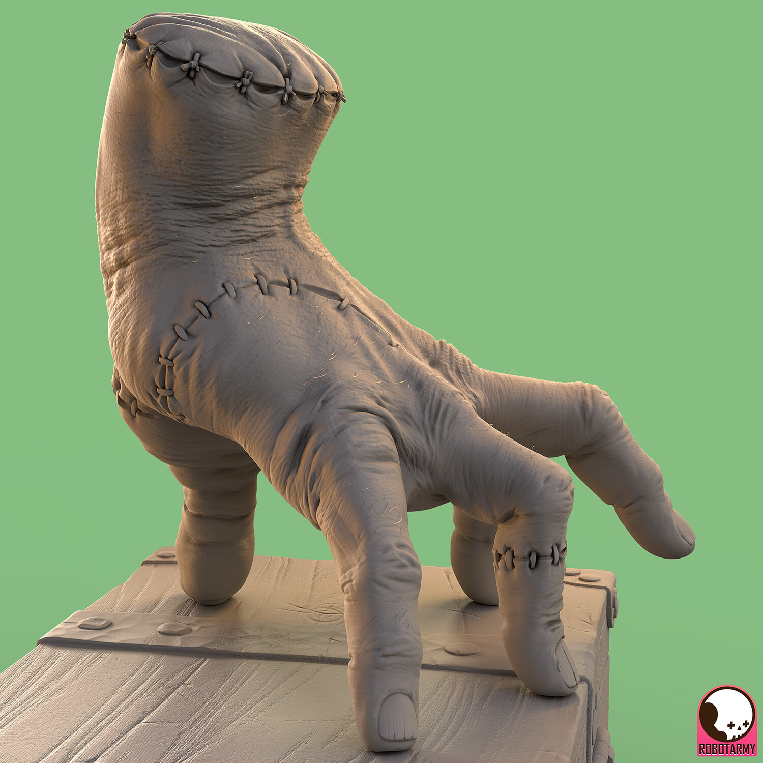 Adam (Robot Army) - THING - Wednesday Fan Art Sculpt