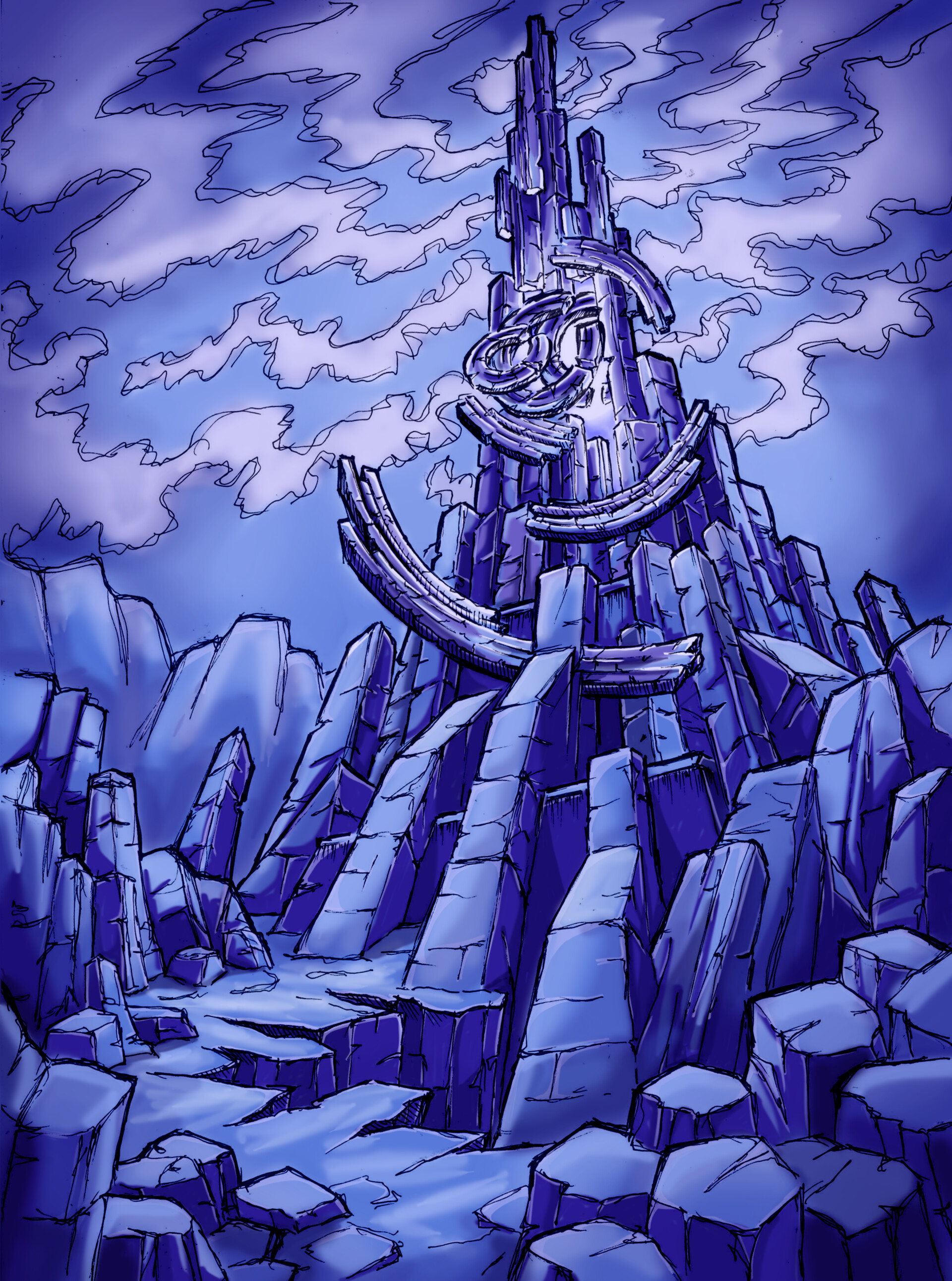 ArtStation - Concept art magical tower