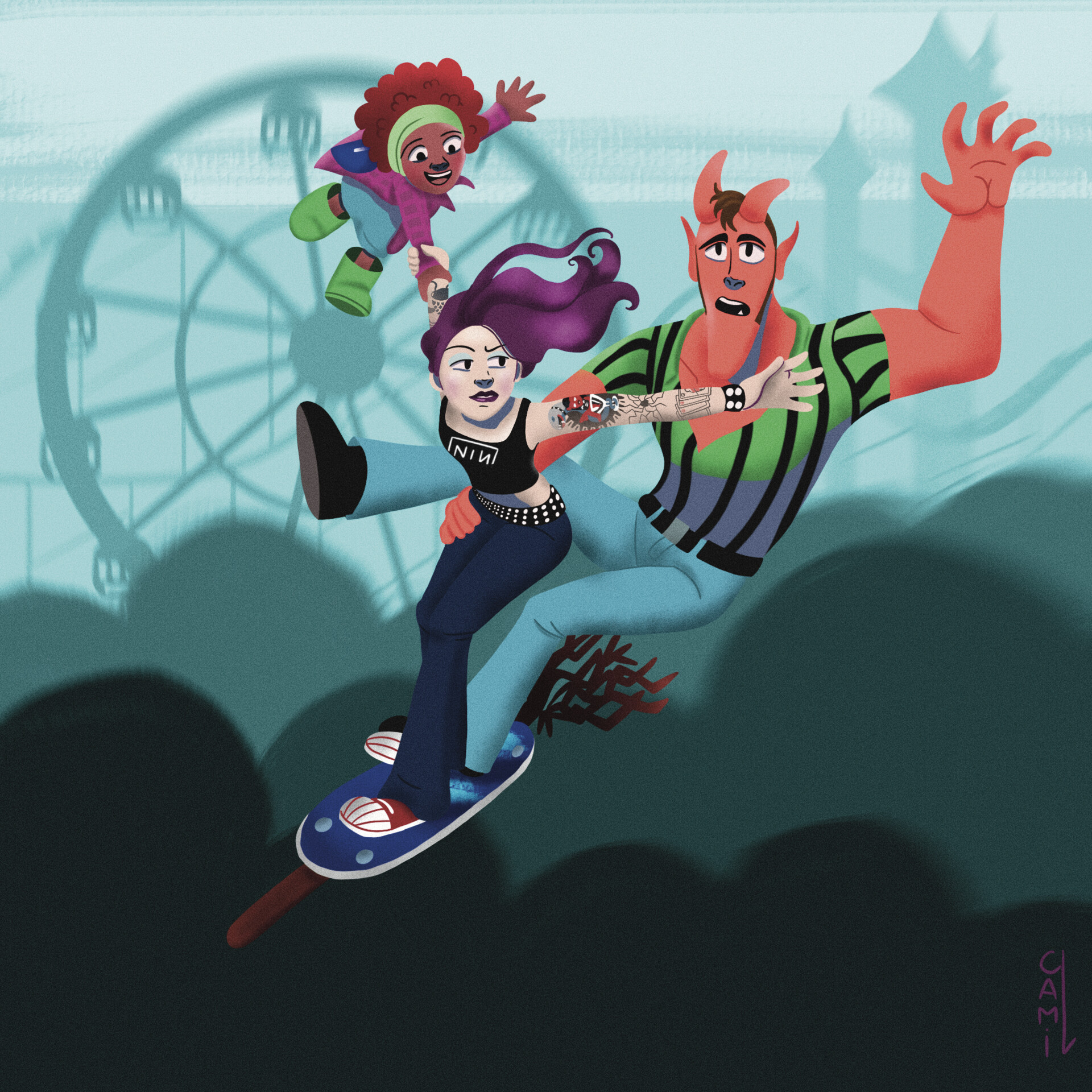 ArtStation - Personnal project : Zombillenium [illustration]