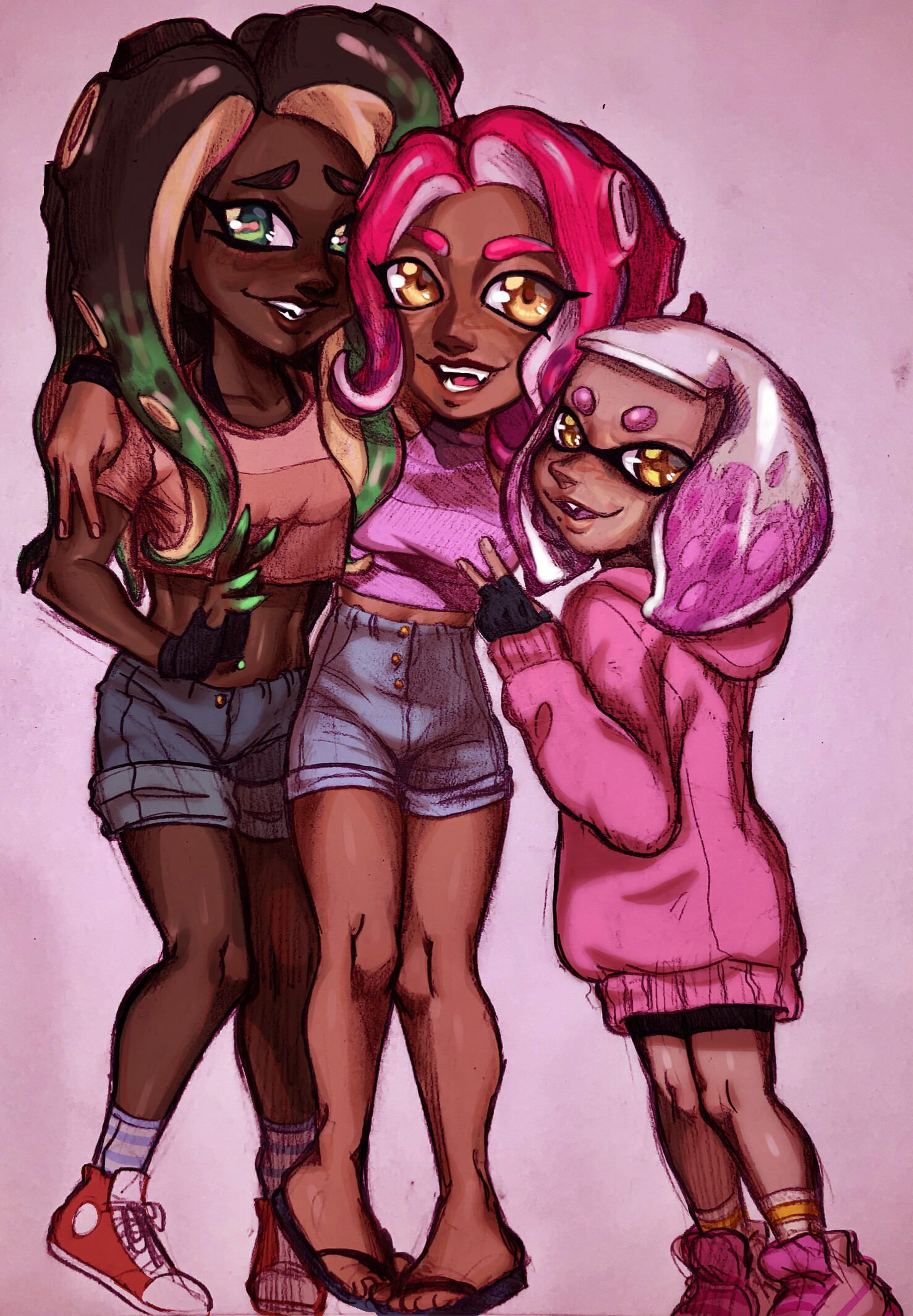 ArtStation - Marina, Pearl, and Agent 8