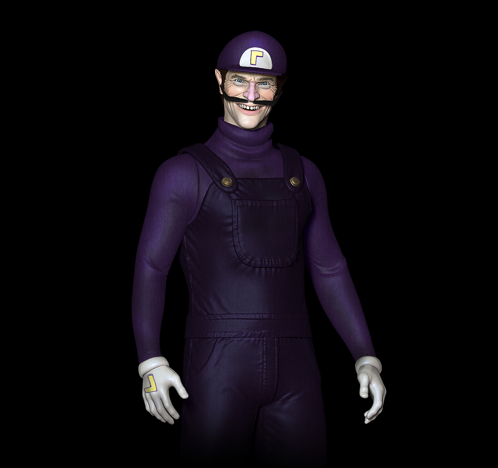 ArtStation - Willem Dafoe as Waluigi