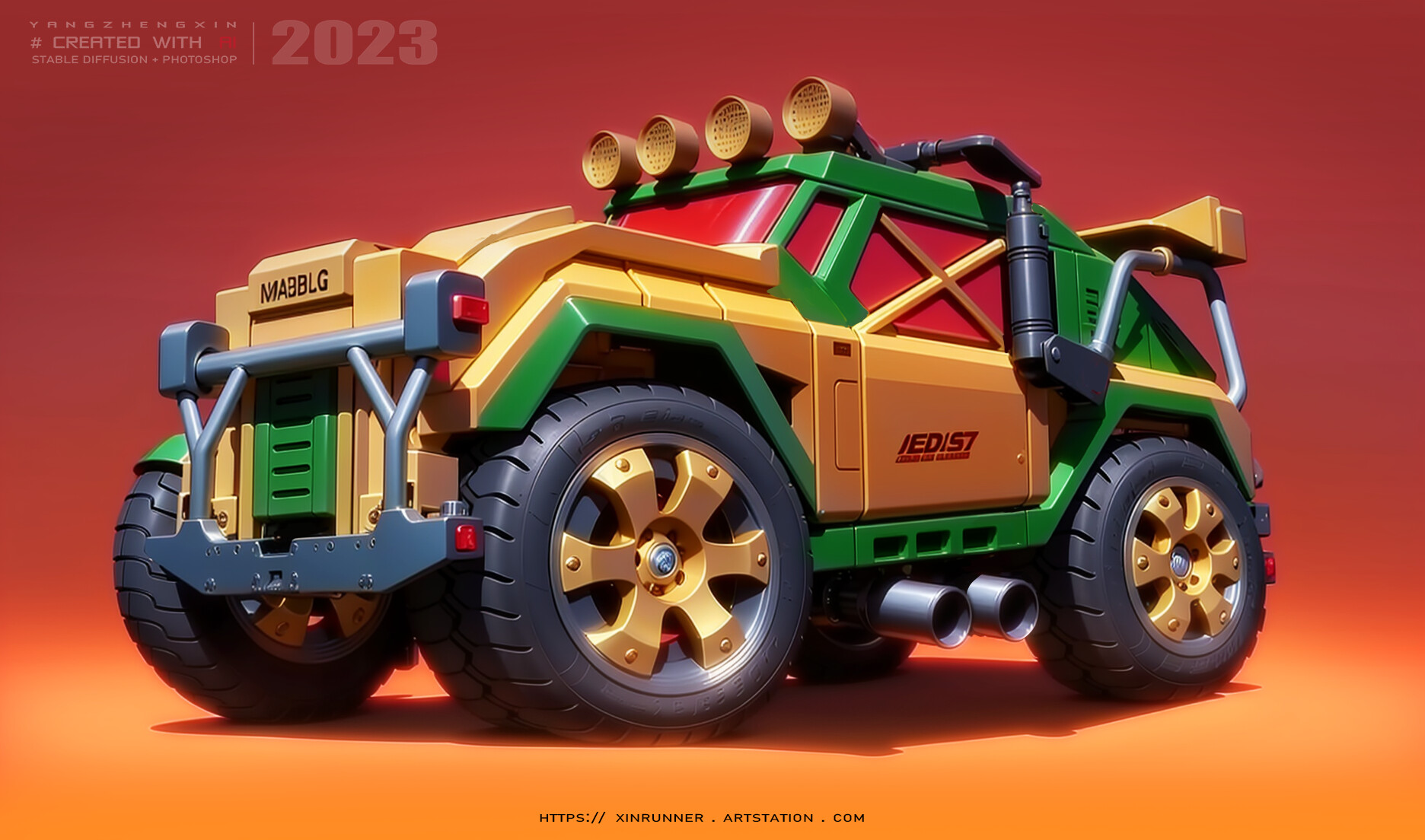 ArtStation - 2D+AI practice 2023