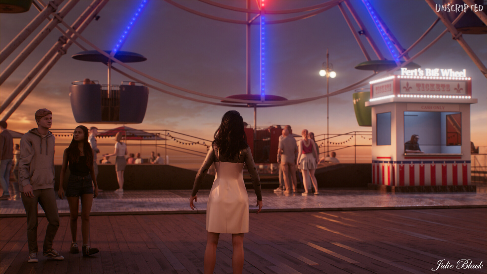 ArtStation - Pier and Ferris Wheel