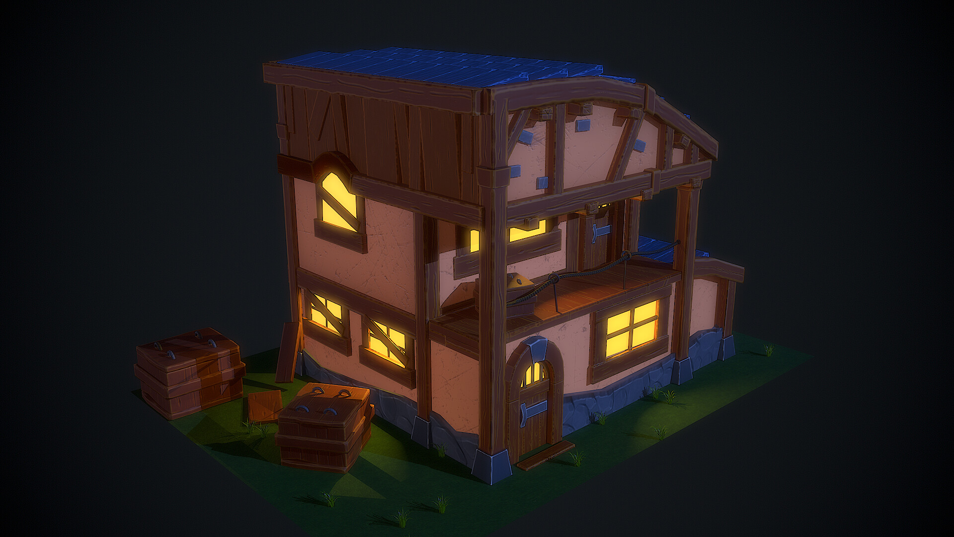 ArtStation - Stylized House 3D Model