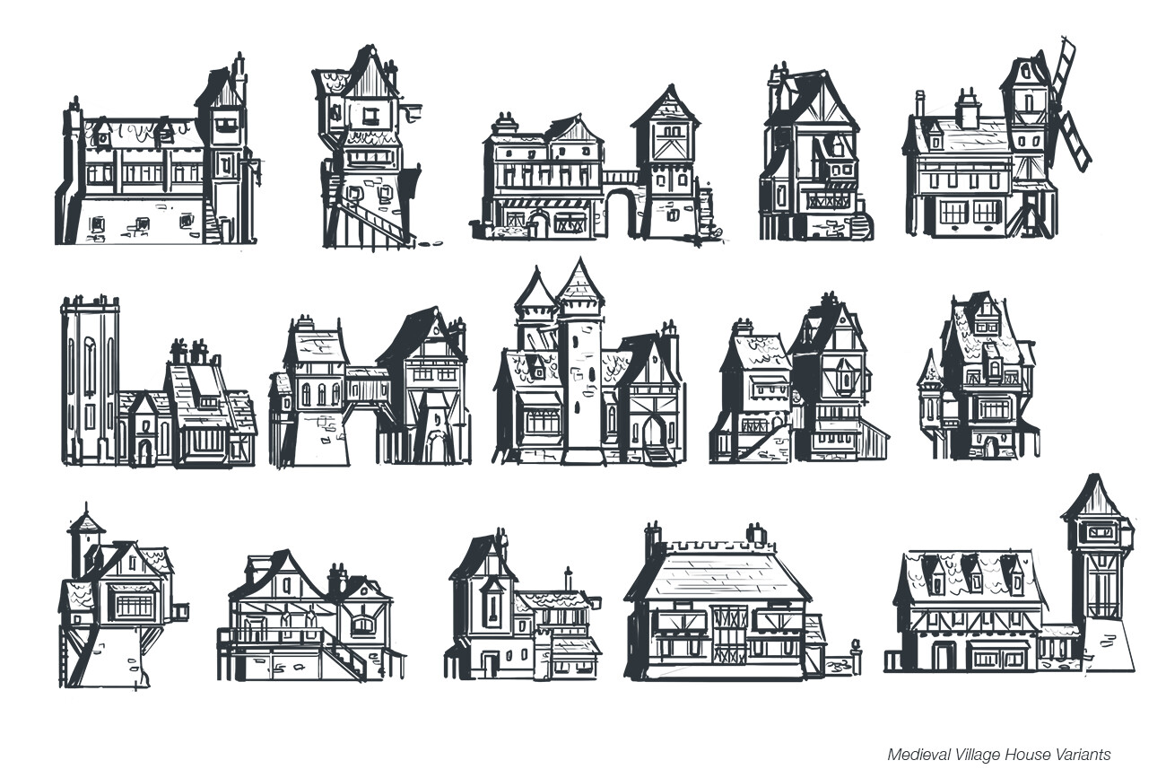 ArtStation - Medieval Building Variants