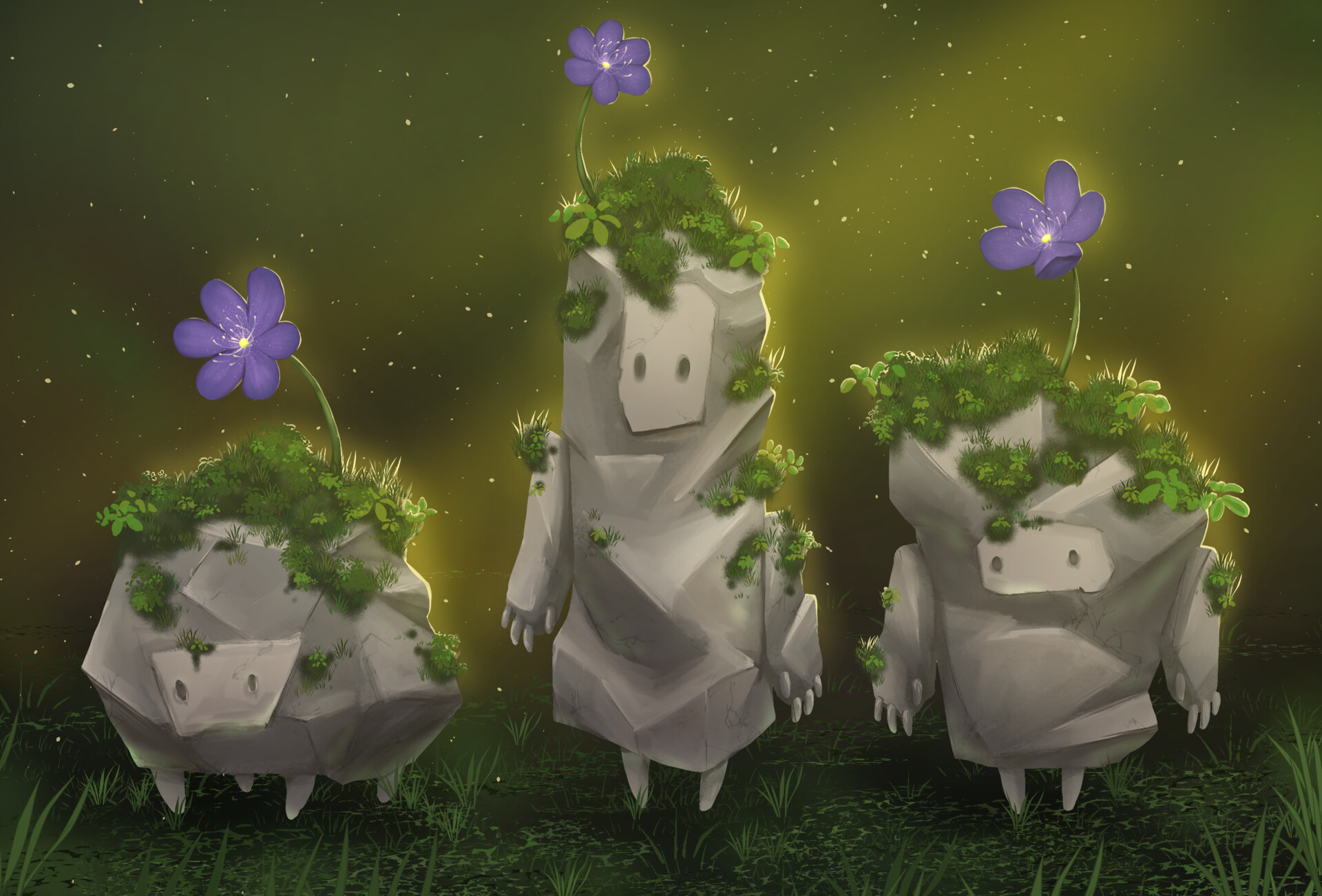 ArtStation - Stone creatures