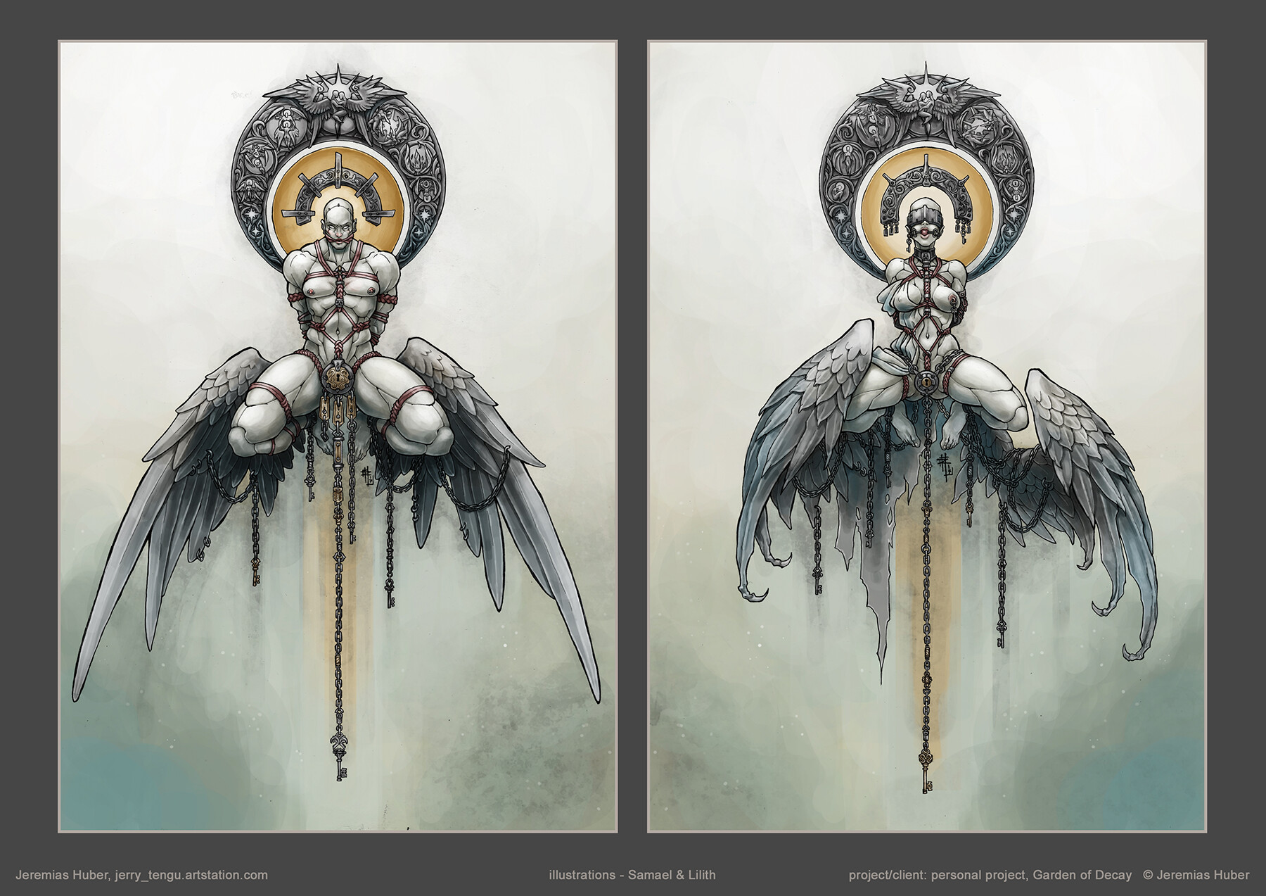 Samael And Lilith By Jeremias Huber Rimaginaryhorrors