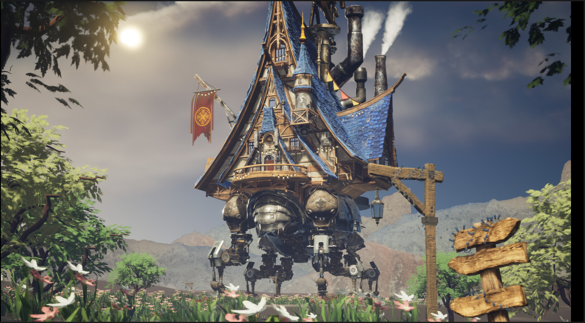 ArtStation - moving castle