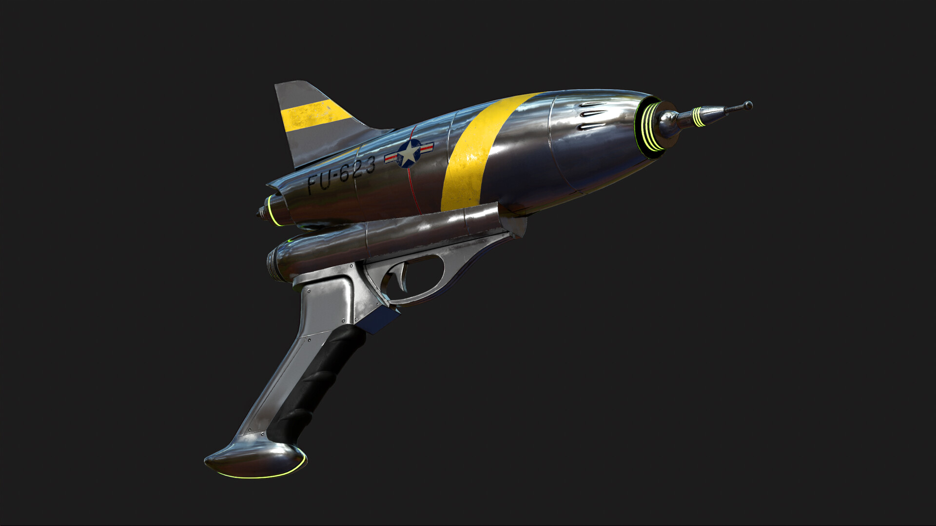 ArtStation - Retro Futuristic Ray Gun
