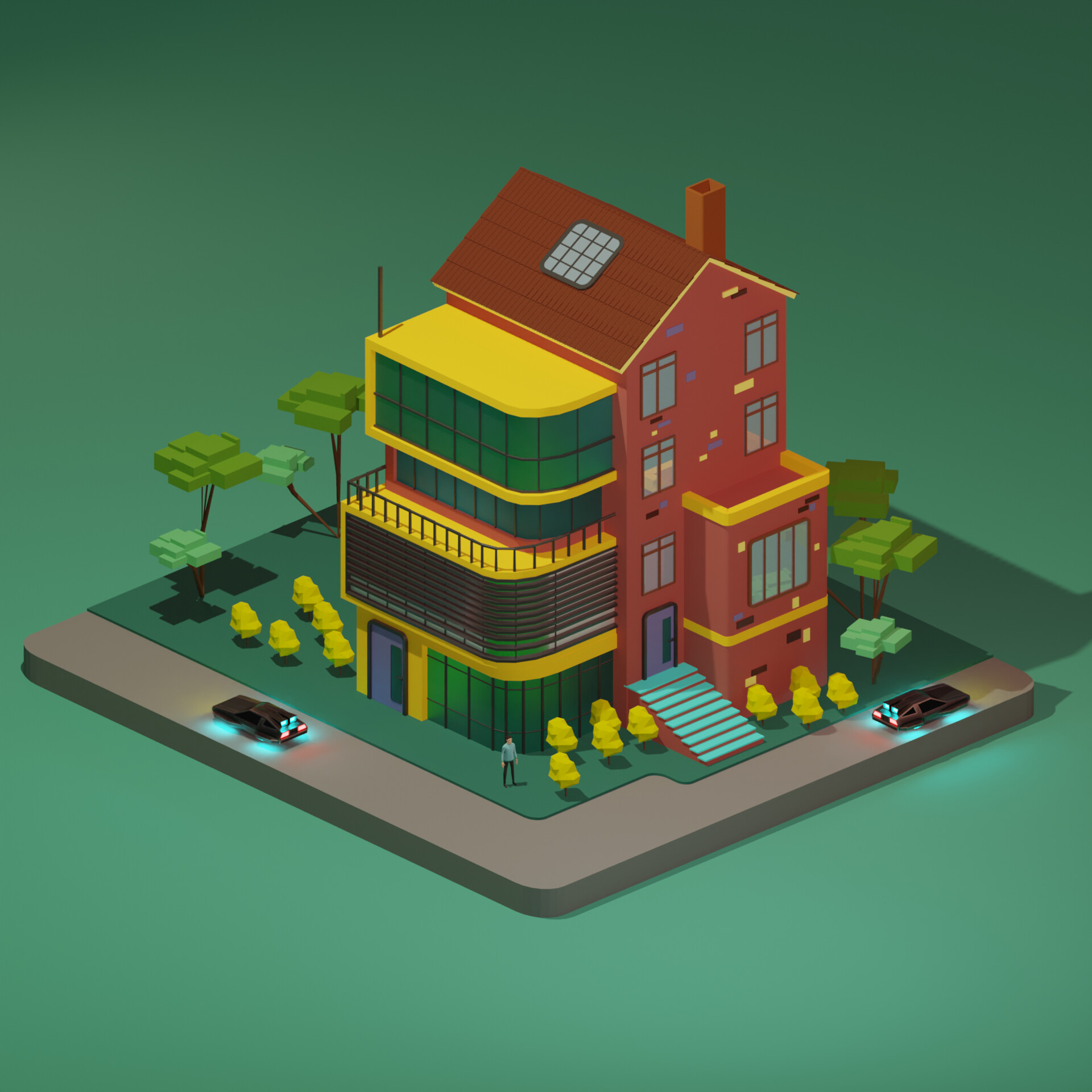 ArtStation - Lowpoly Building
