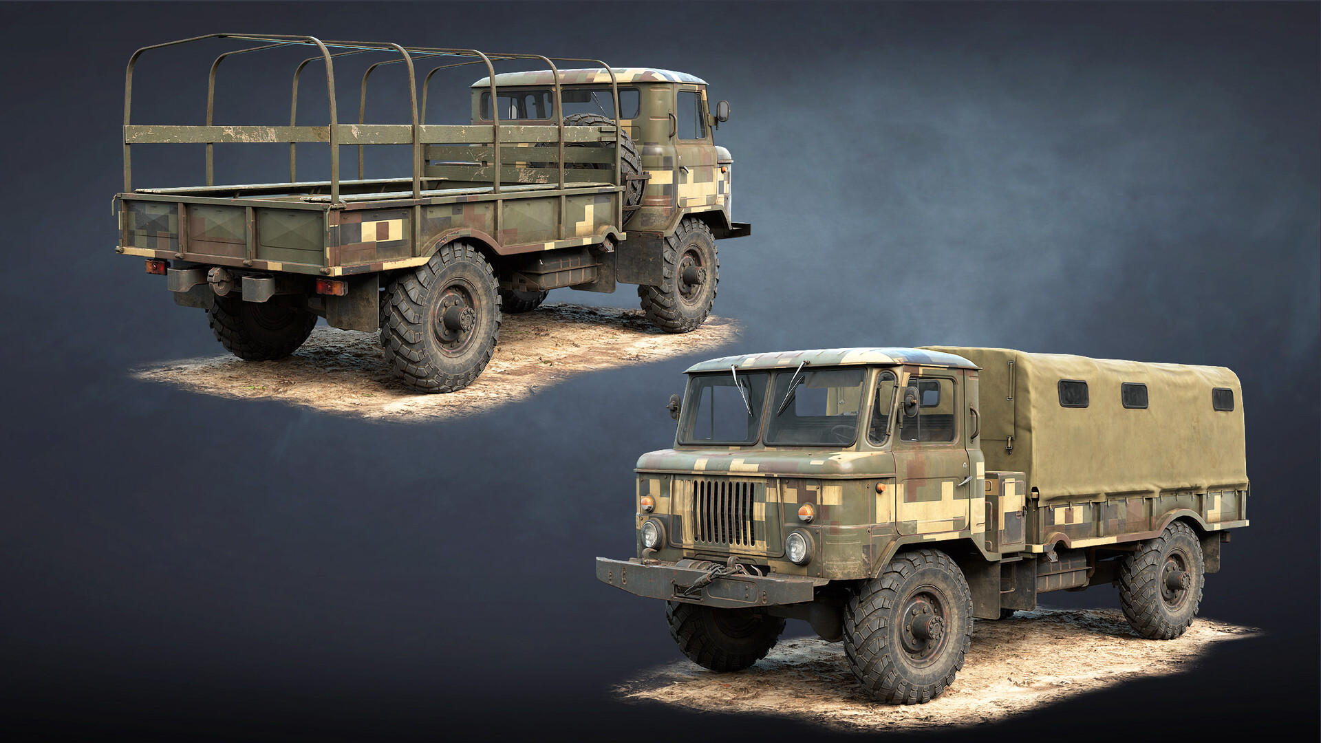 Serhii Ryzhkov - GAZ-66 Game 3D-Model