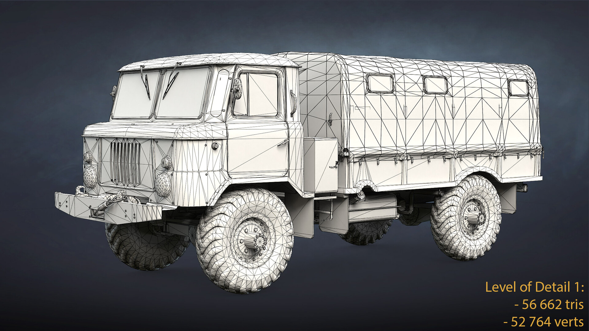 Serhii Ryzhkov - GAZ-66 Game 3D-Model