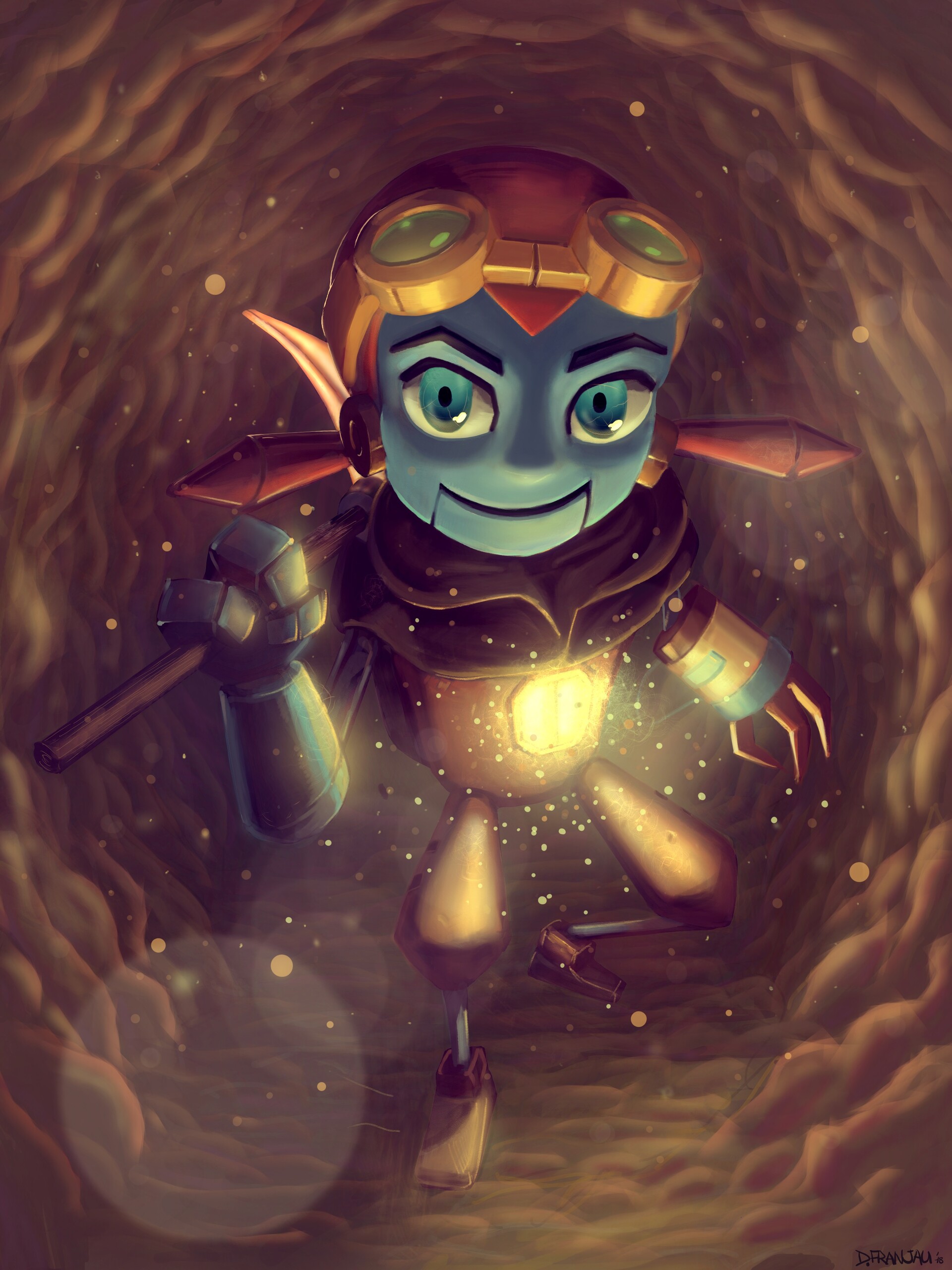 ArtStation - SteamWorld Dig 2 Fanart