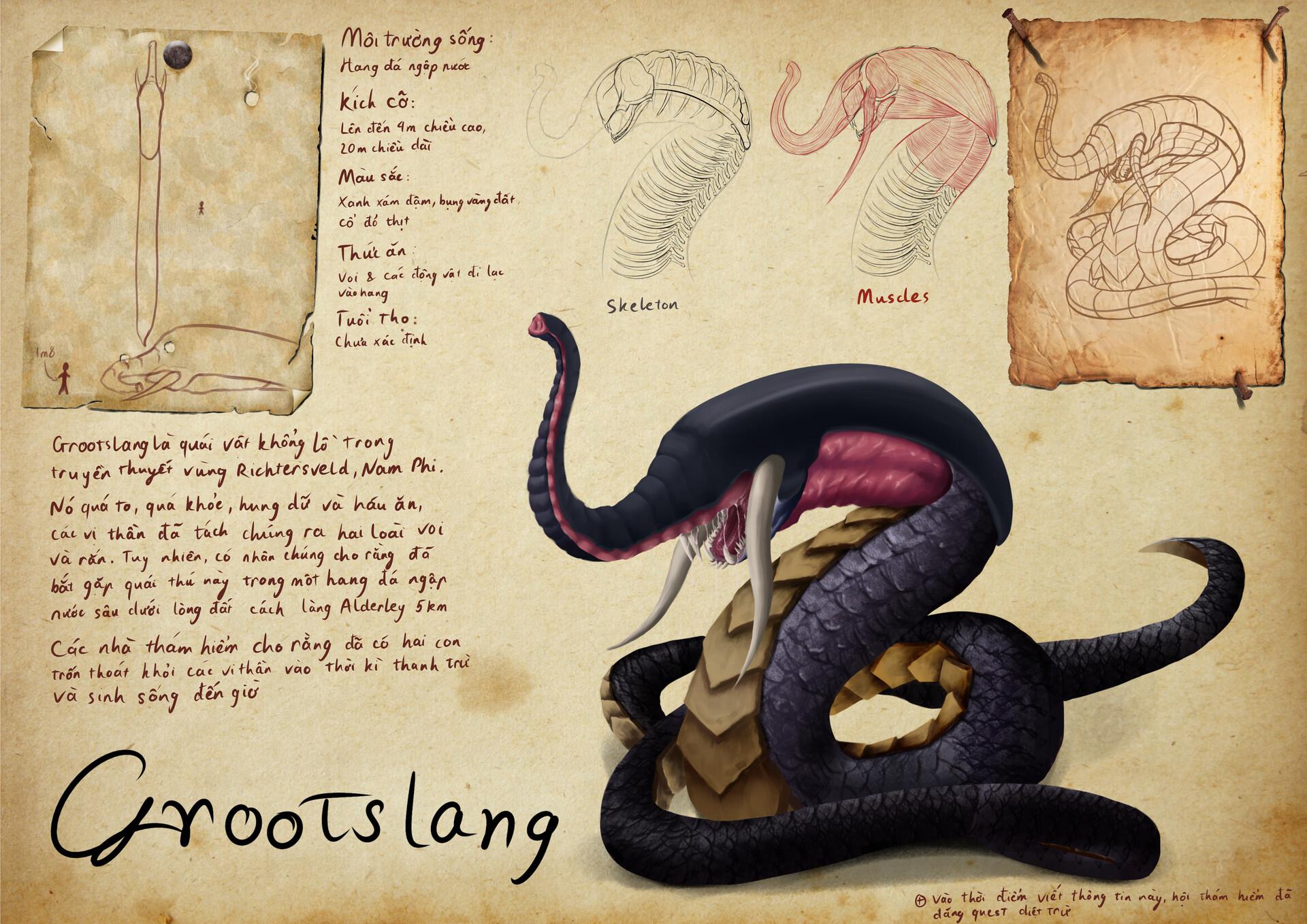 ArtStation - Grootslang - Fantasy Creature Design