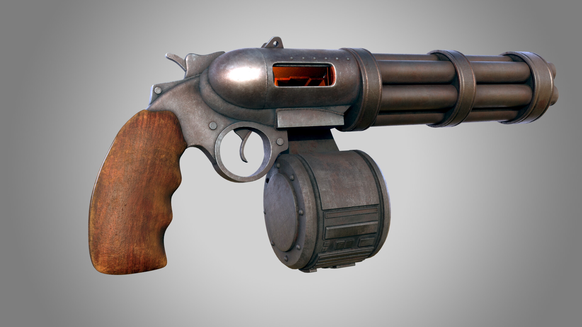 Arsenii Salin - Steampunk gun // Midpoly