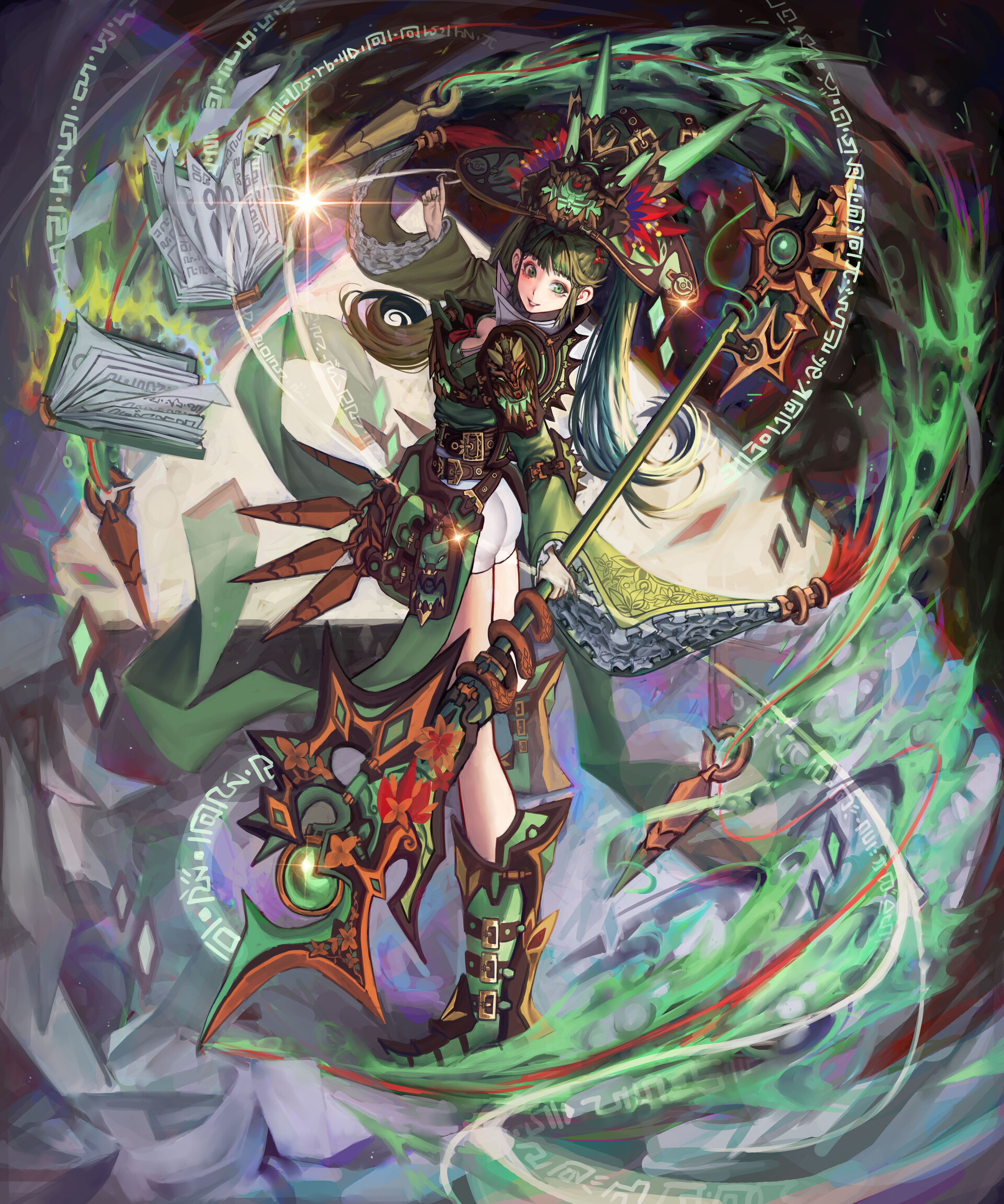 ArtStation - green wizard