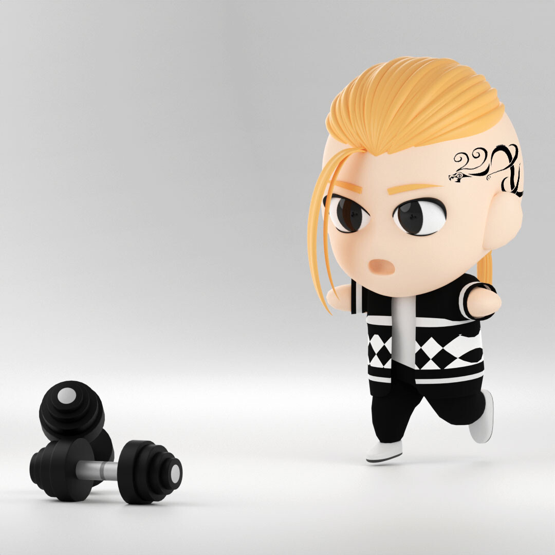 ArtStation - Tokyo Revengers - Ken 'Draken' Ryuguji "chibi" #6