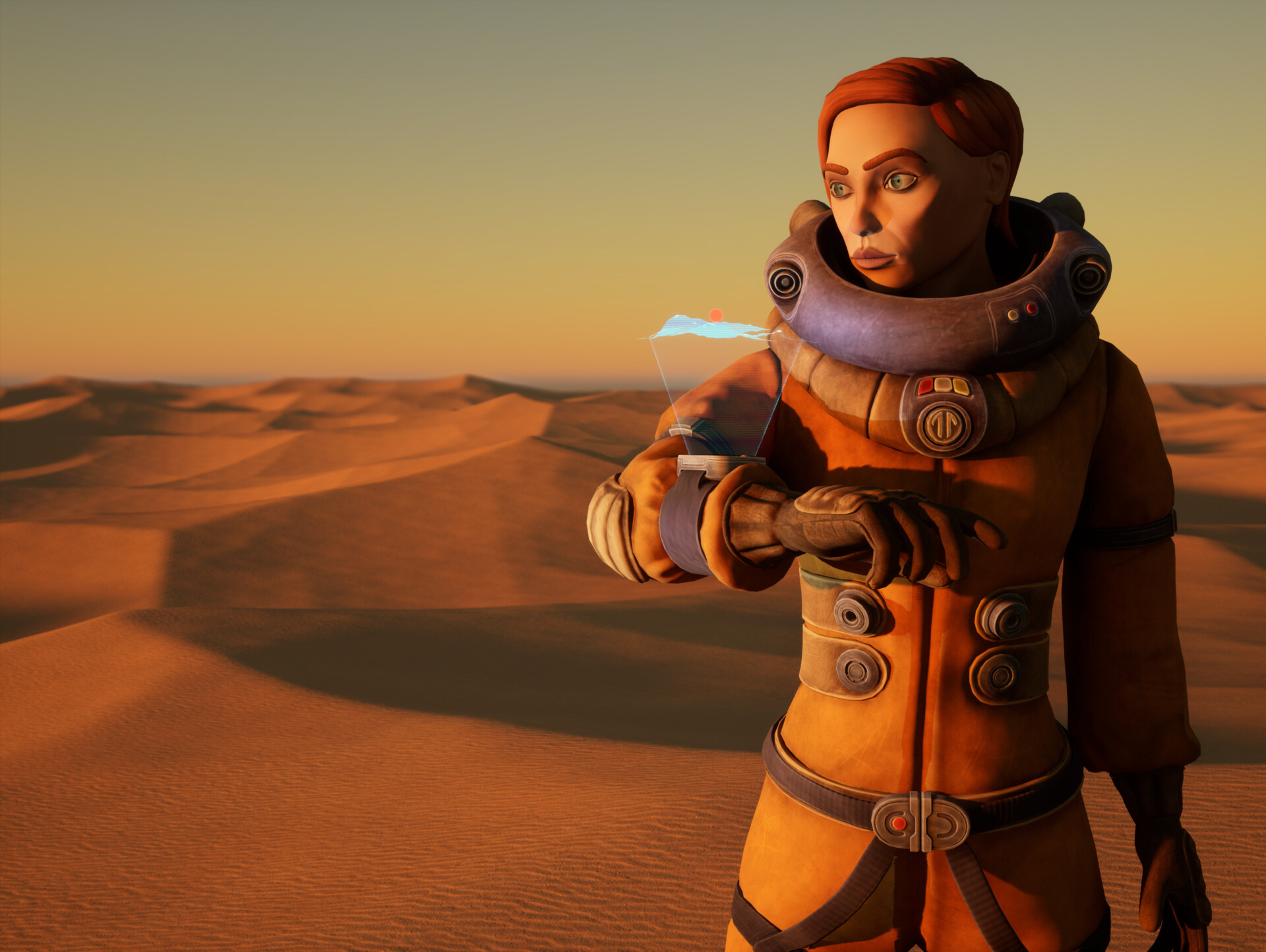 ArtStation - Stylised Female Sci-fi Character