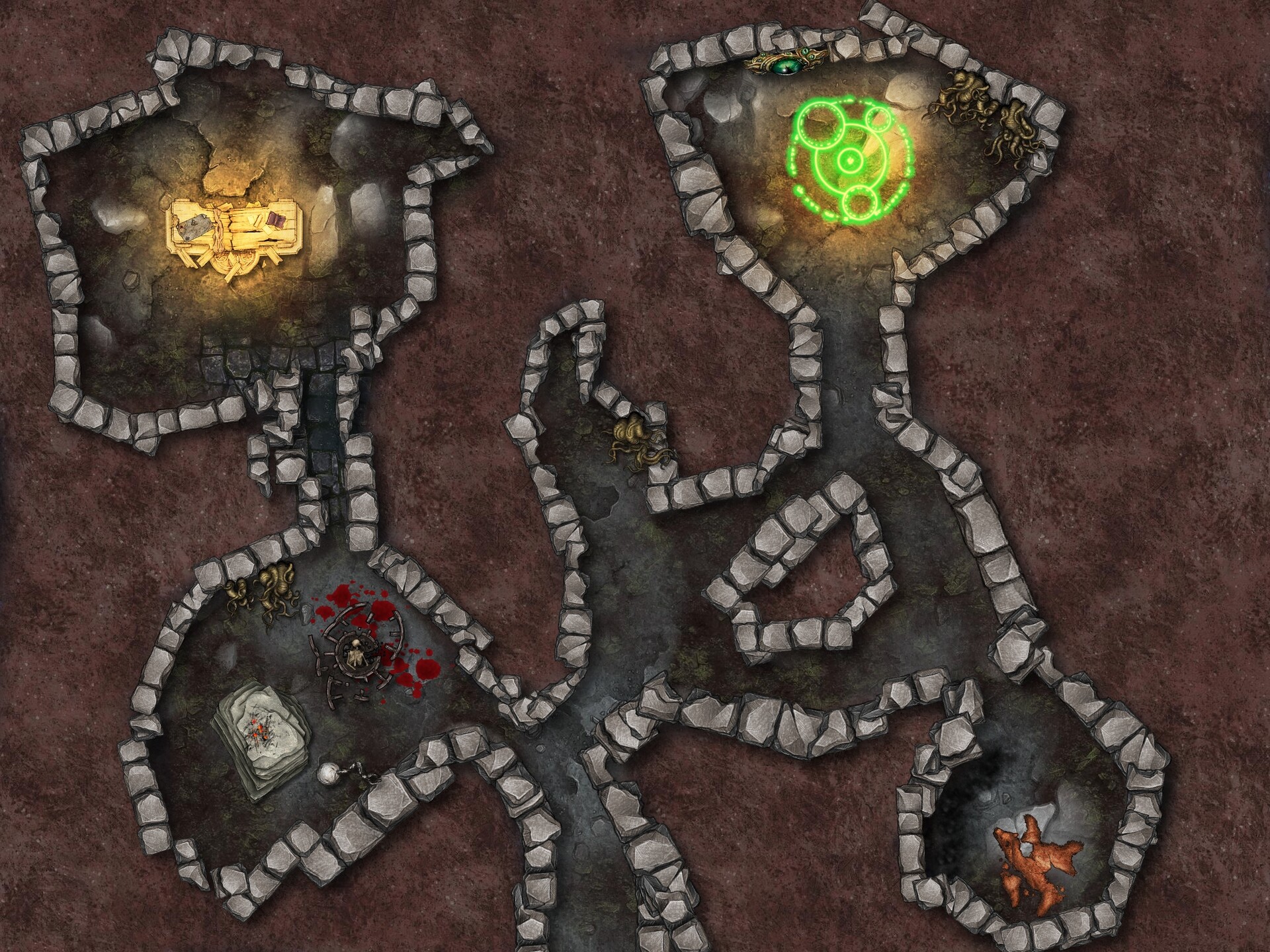 ArtStation - Werewolf Den Battlemap