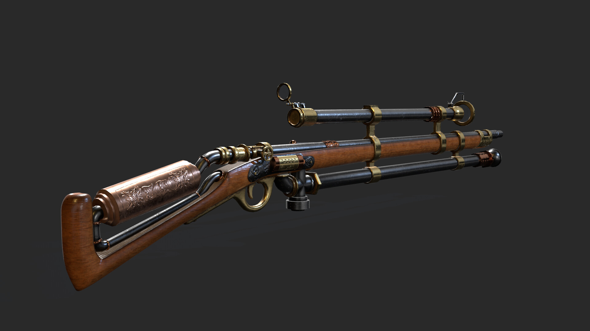 ArtStation - Norwest - Steam Sniper Rifle