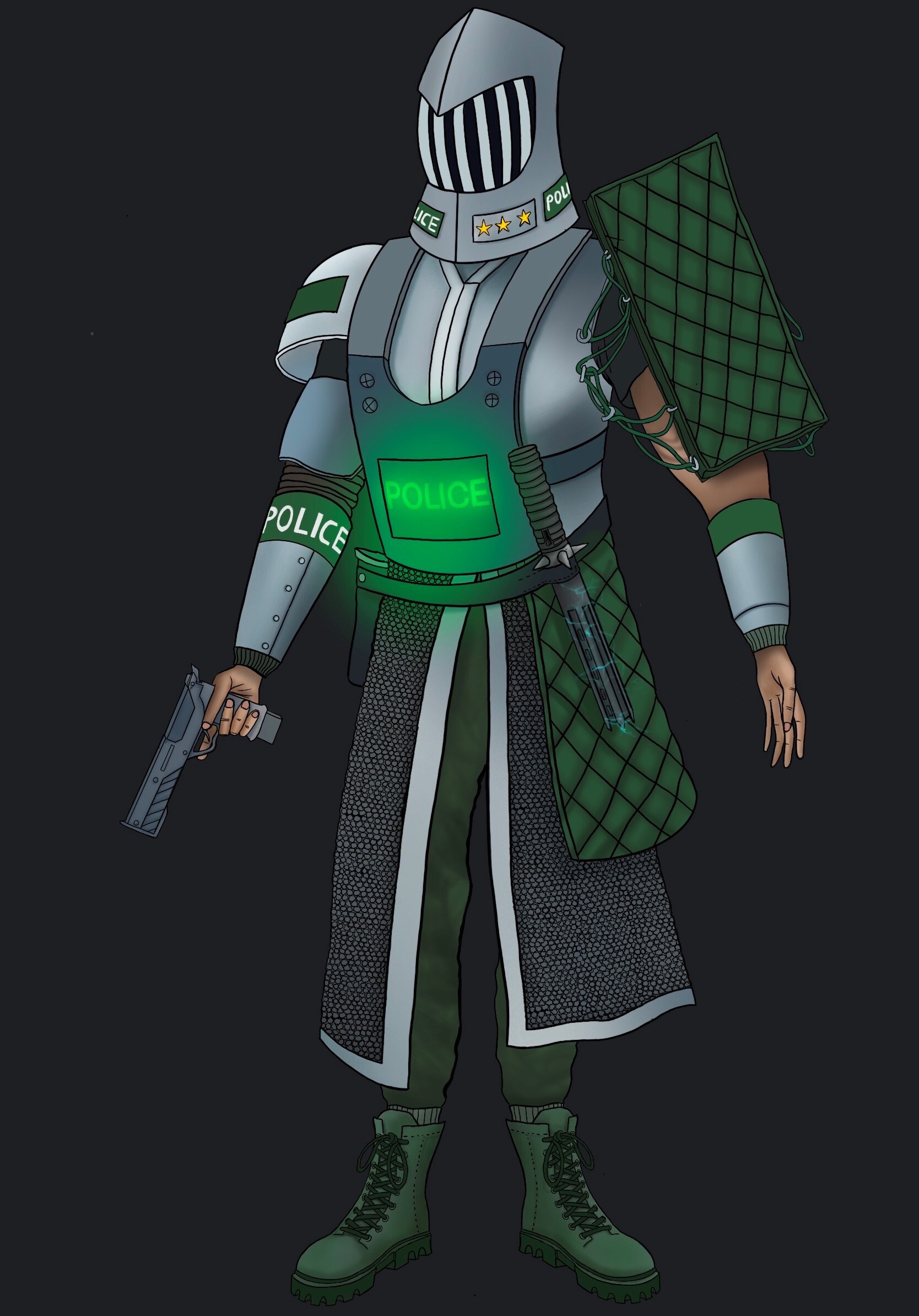 ArtStation - Character concept - Cop