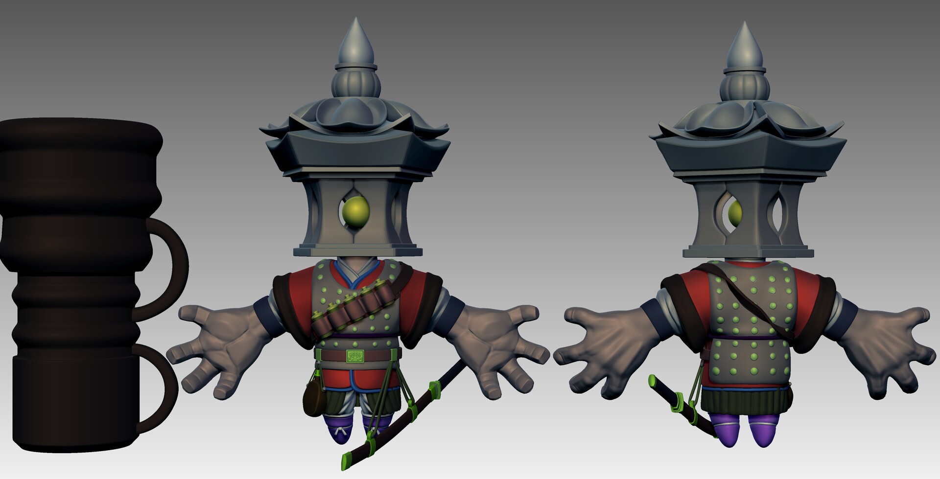 sunggil lee - stone lantern soldier