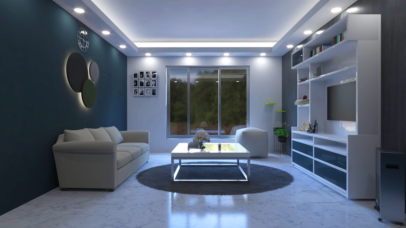 ArtStation - 3d Living Room Design