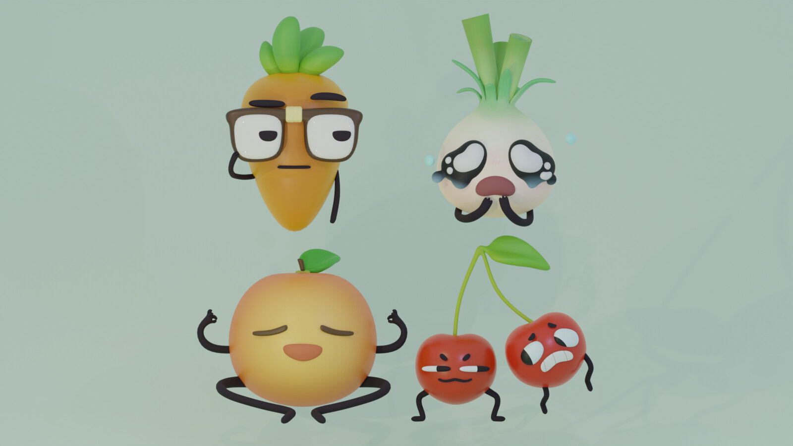 Rosey Cheeks Art - Produce Pals