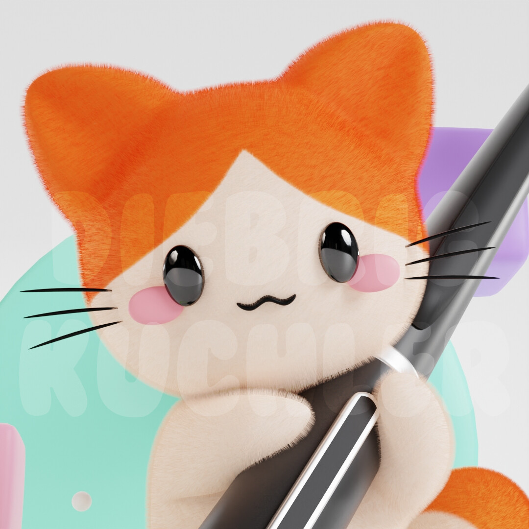 ArtStation - Tablet Cat