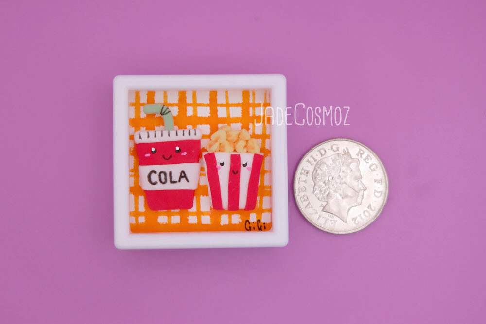Gigi Peach - Tiny Cola and Popcorn miniature pet