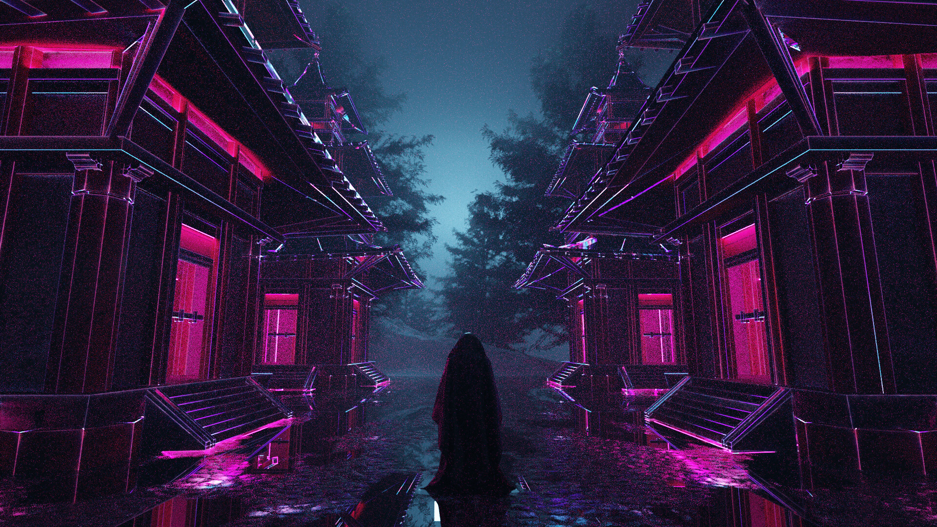 ArtStation - Neon Temple