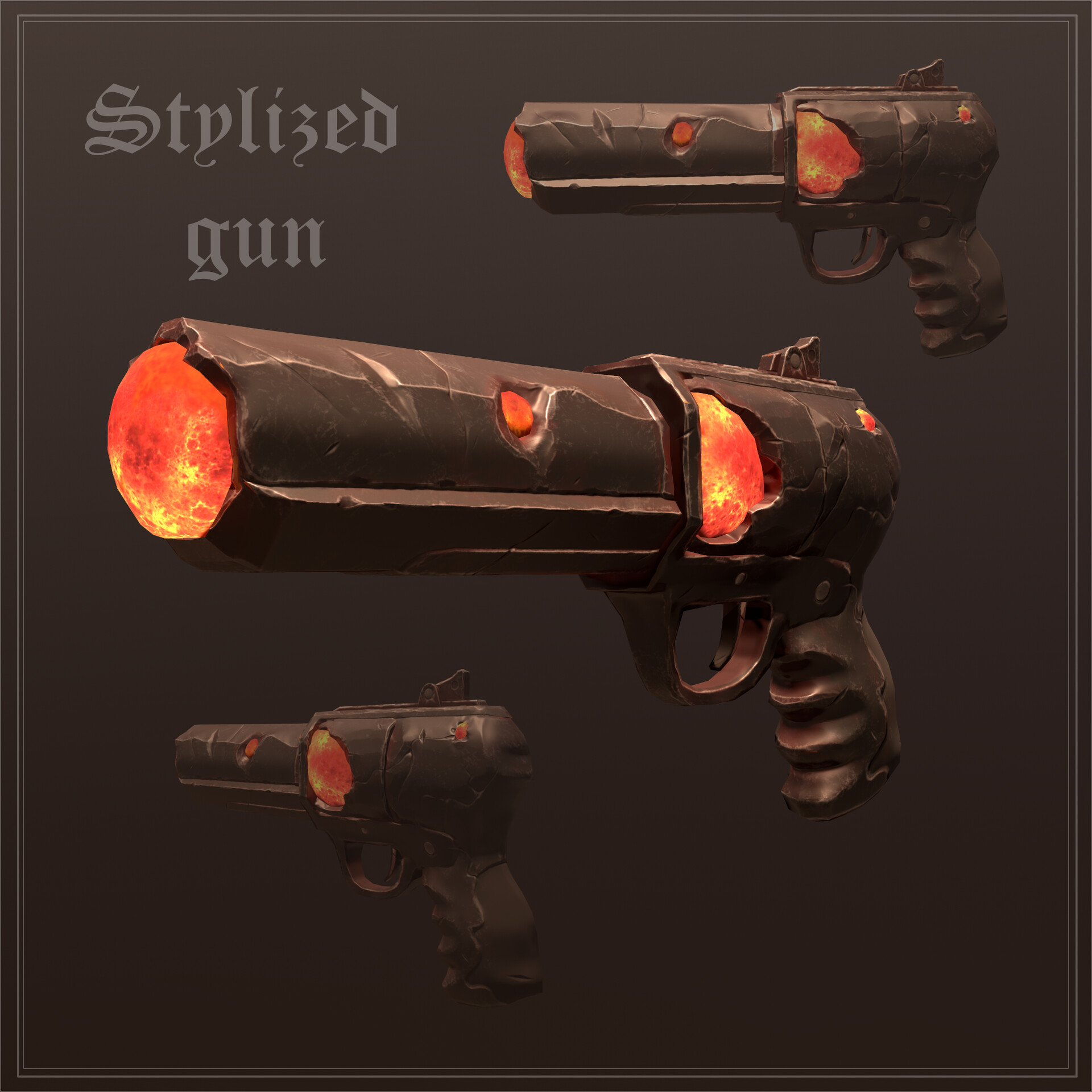 ArtStation - Stylized gun