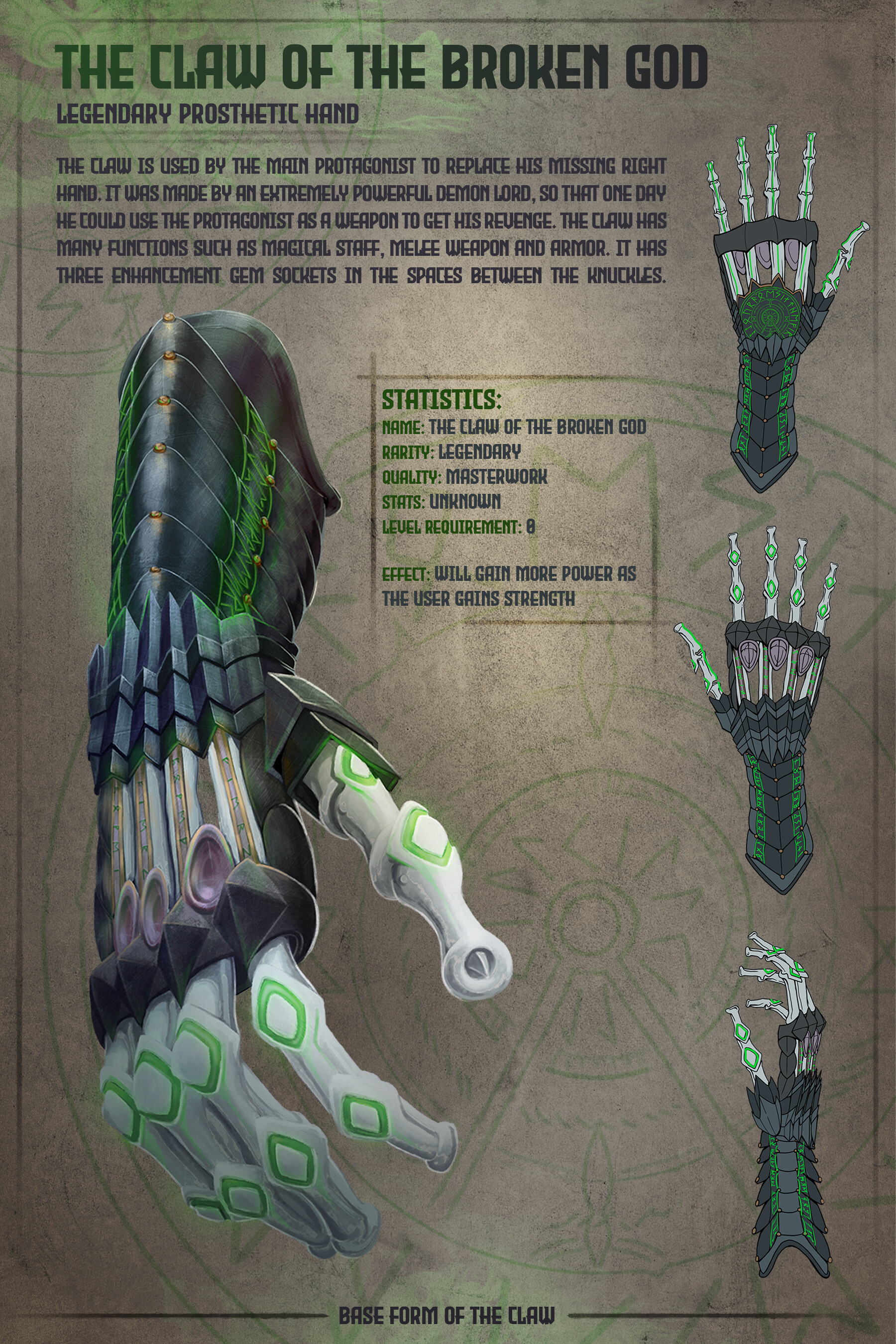 ArtStation - The Claw of the Broken God (commission)