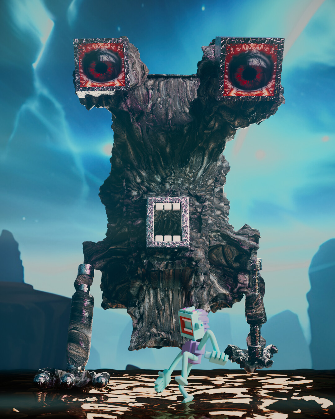 ArtStation - Primitive monster.