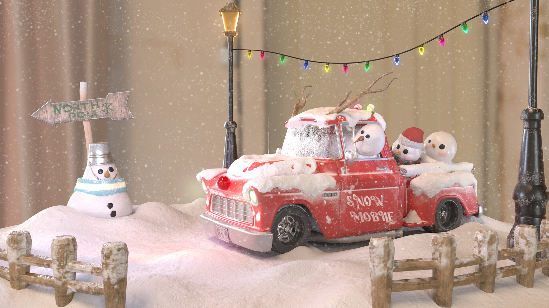 ArtStation - The Snow-Mobile