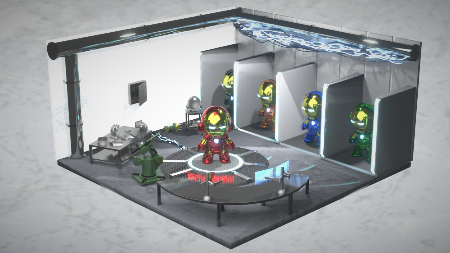 ArtStation - Iron man Lab