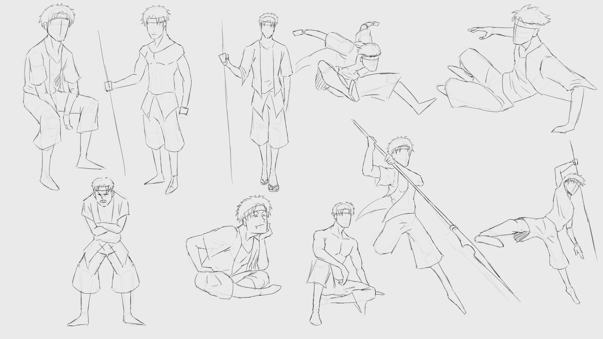 Adam Thomas - Character Design Exploration 1