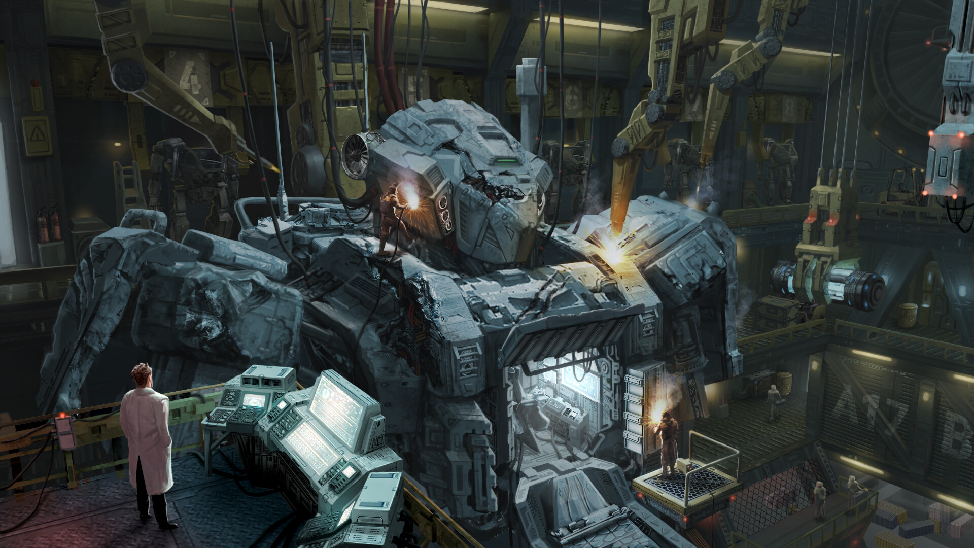 ArtStation - Robot hangar