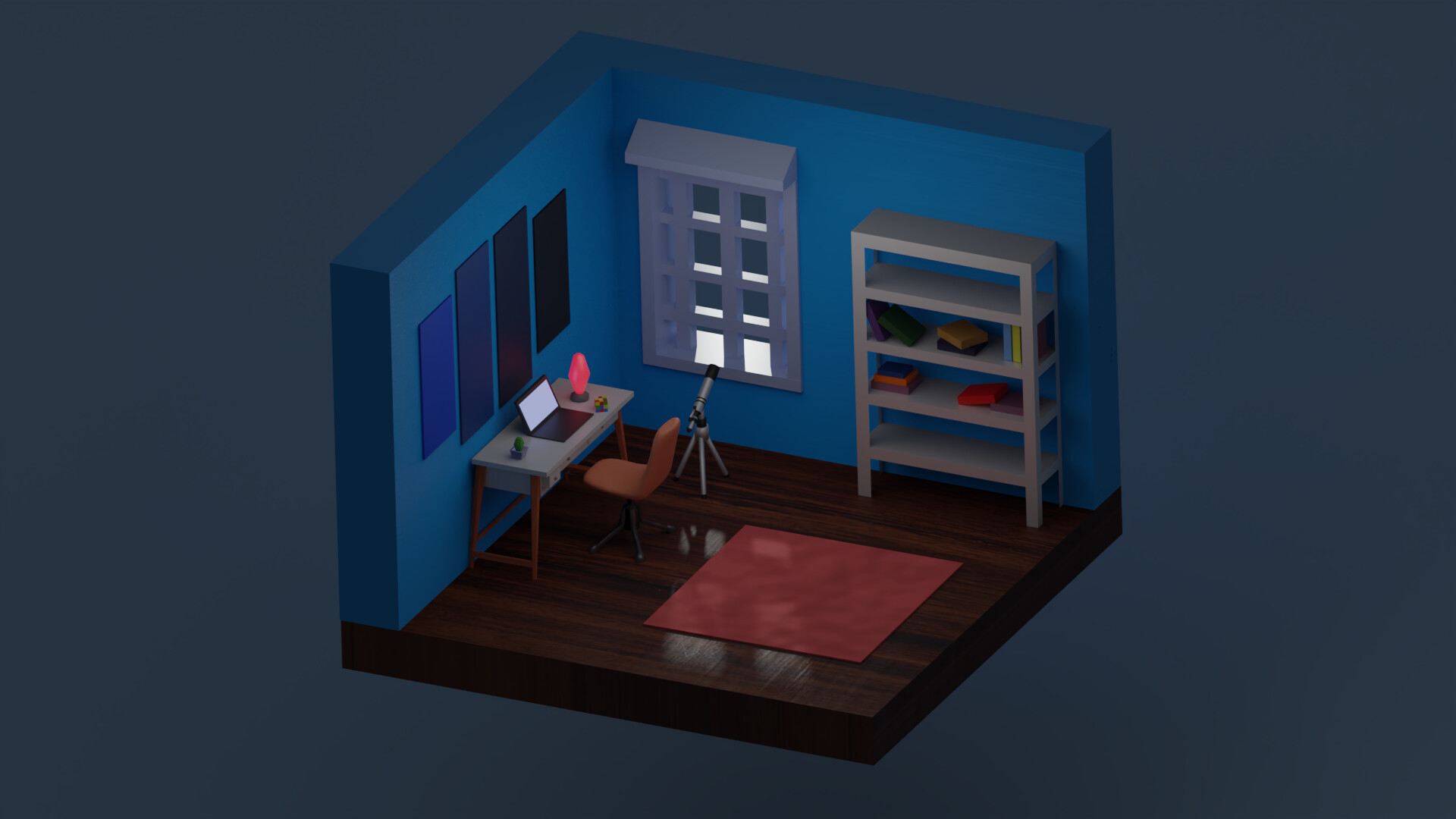 ArtStation - 3D room night