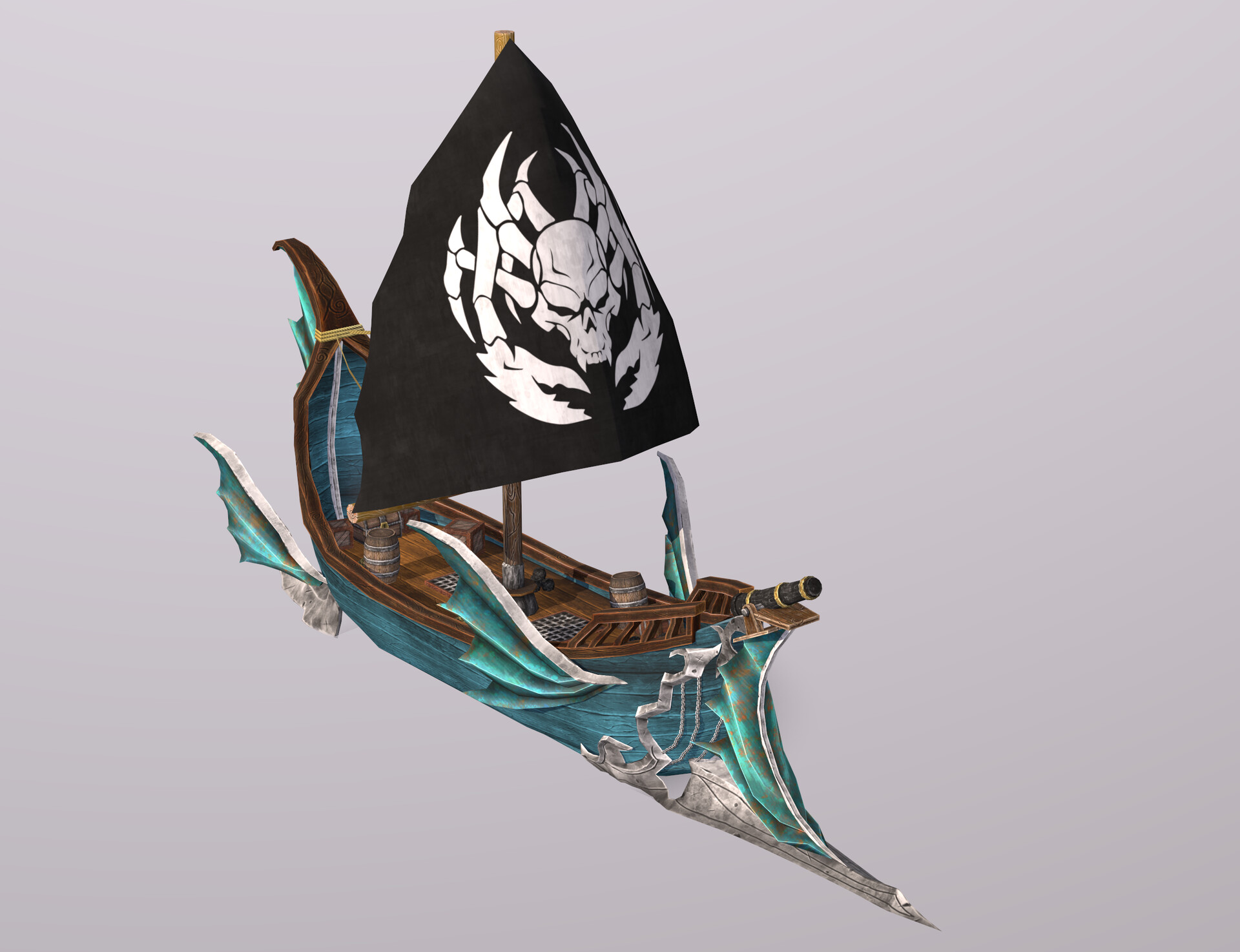 ArtStation - Base Pirate Ships of Playable Races in Pirate Raids Online