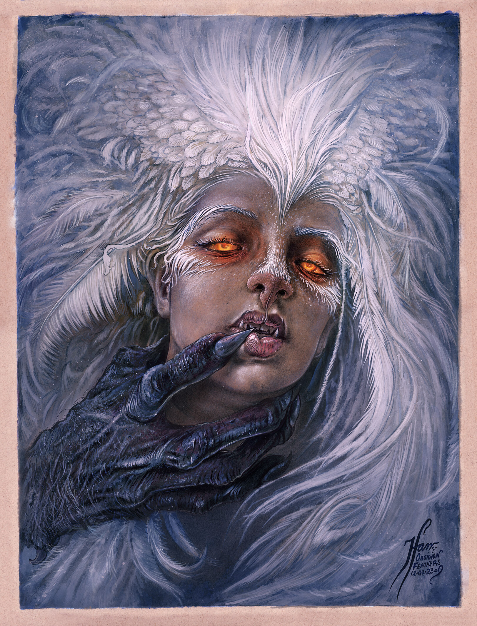 ArtStation - Obsidian feathers