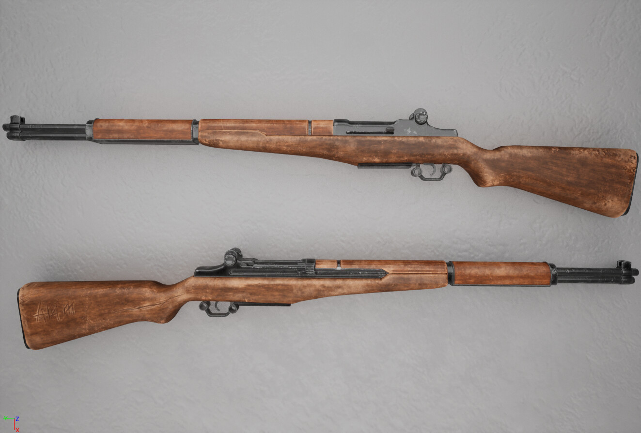 ArtStation - an old M1 Garand