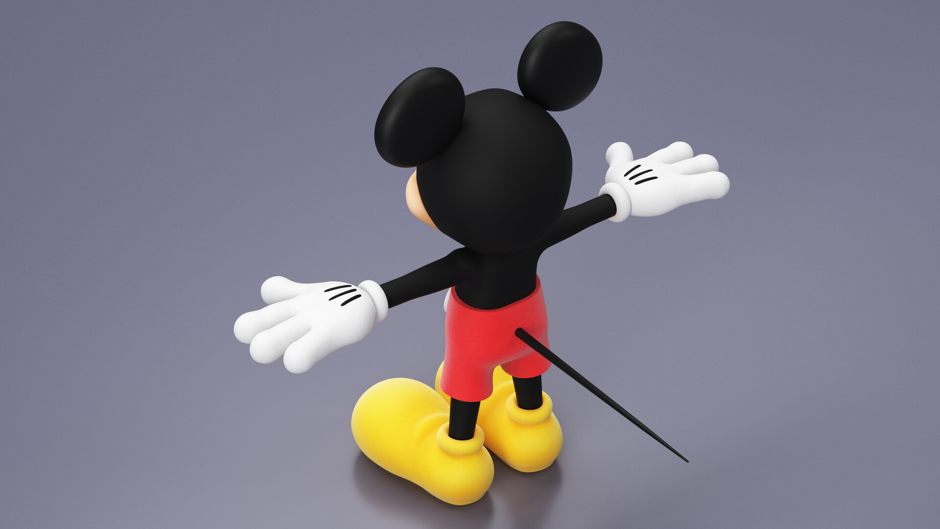 Andrey Simonenko - Cartoon Character Mickey Mouse Rigged for Maya 3D model
