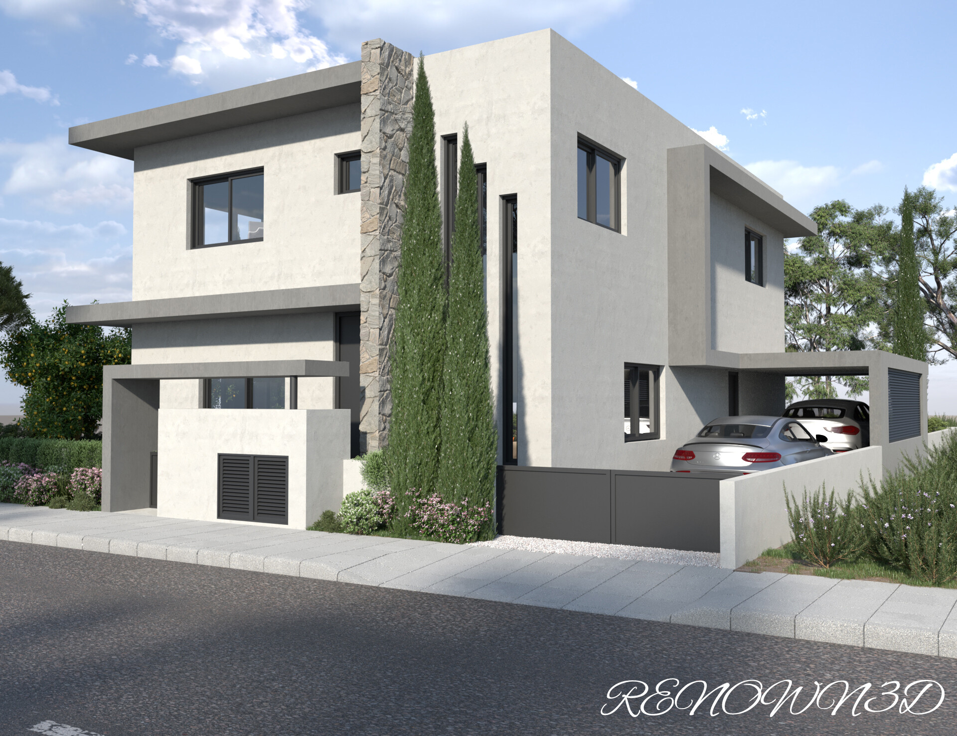 Renown3d - Loizos & Rania House- Modern 3 bedroom house